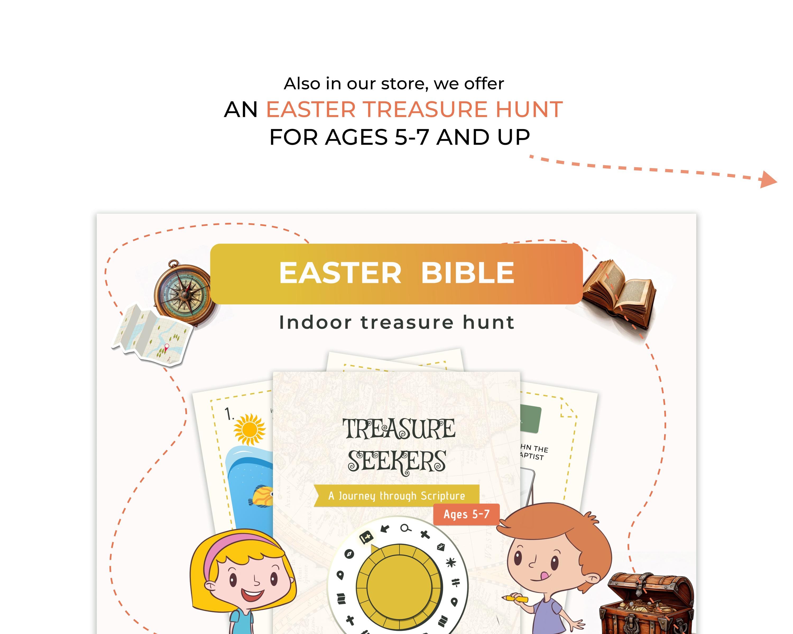 Resurrection Sunday, Christian Easter Game, Bible Story Scavenger Hunt ...