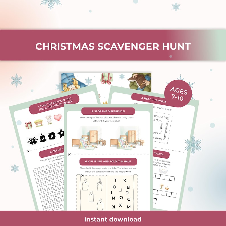Nativity Escape Room, Printable Bible Game Homeschool Christmas Game ...