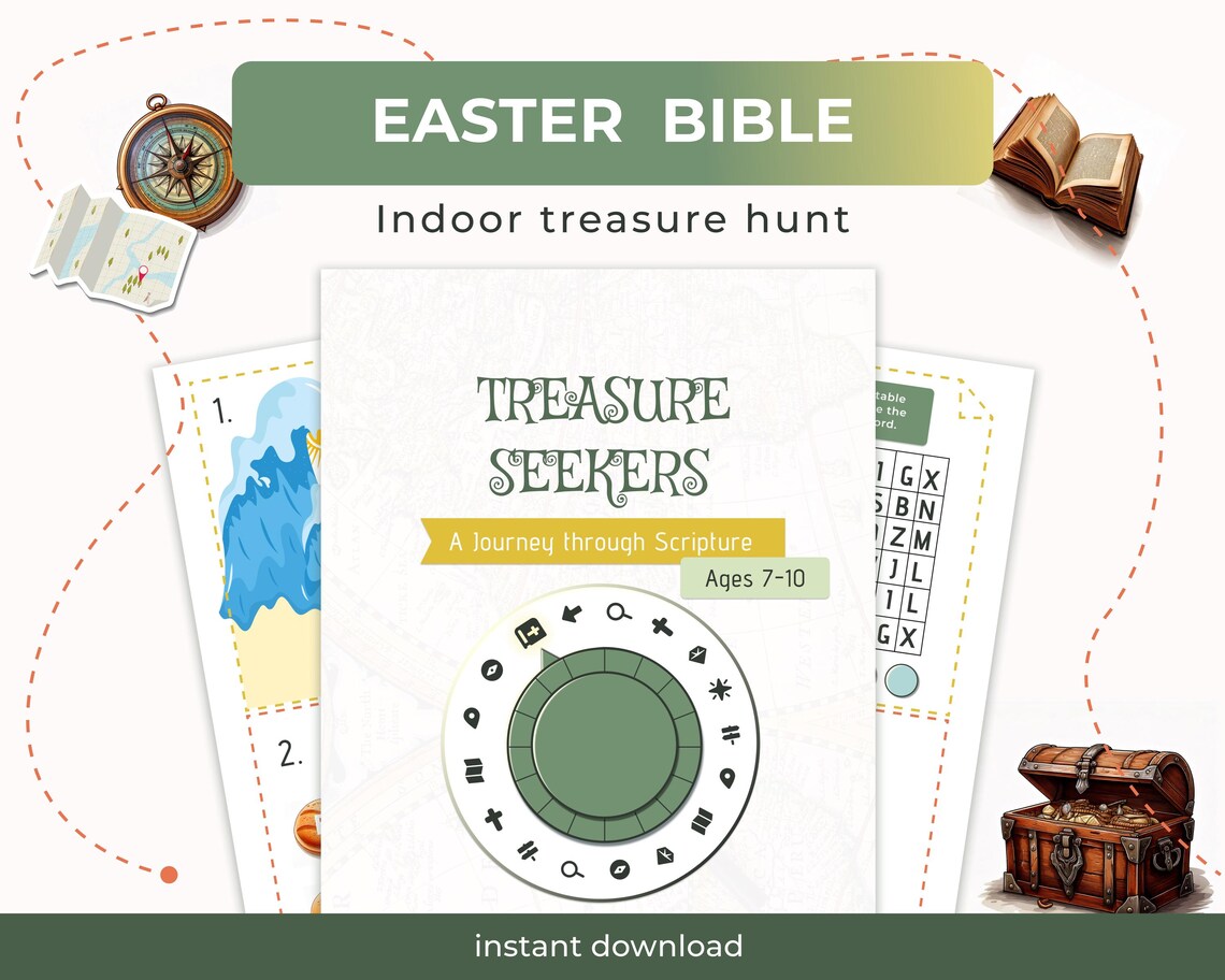 Easter Christian Games Bible Hunt Easter Activities for Kids Church ...