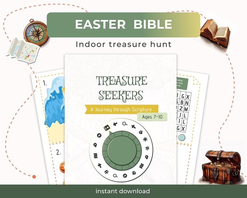 Easter Christian Games Bible Hunt Easter Activities for Kids Church ...