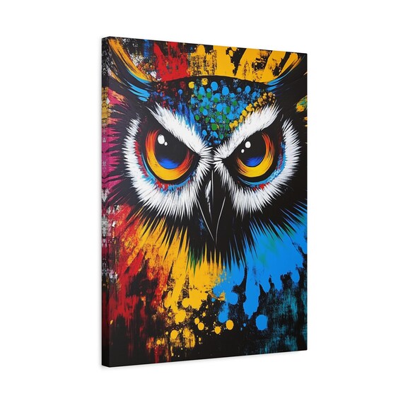 Bunte Eulenmalerei Amazon.de: OuShen Aquarell Eulenmalerei Auf
