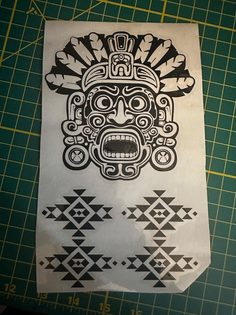 Aztec Designs Decals Exterior Decoration Aztec Style Car Decal for ...