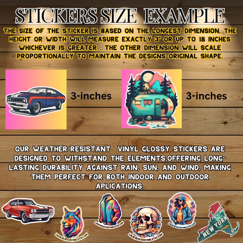 Retro RV Vinyl Sticker, Weather-resistant Camper Decal, Waterproof ...