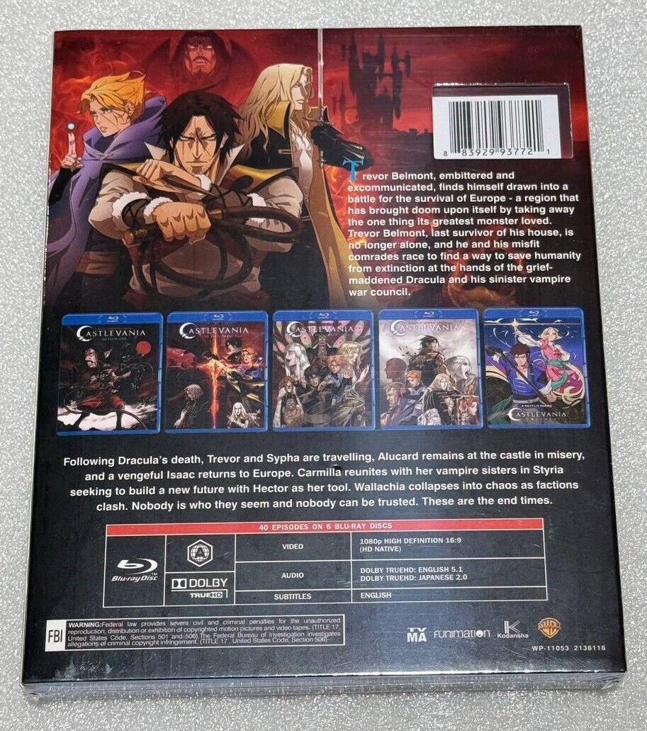 Castlevania Complete Series Seasons 1-4 and Castlevania: Nocturne (blu ...