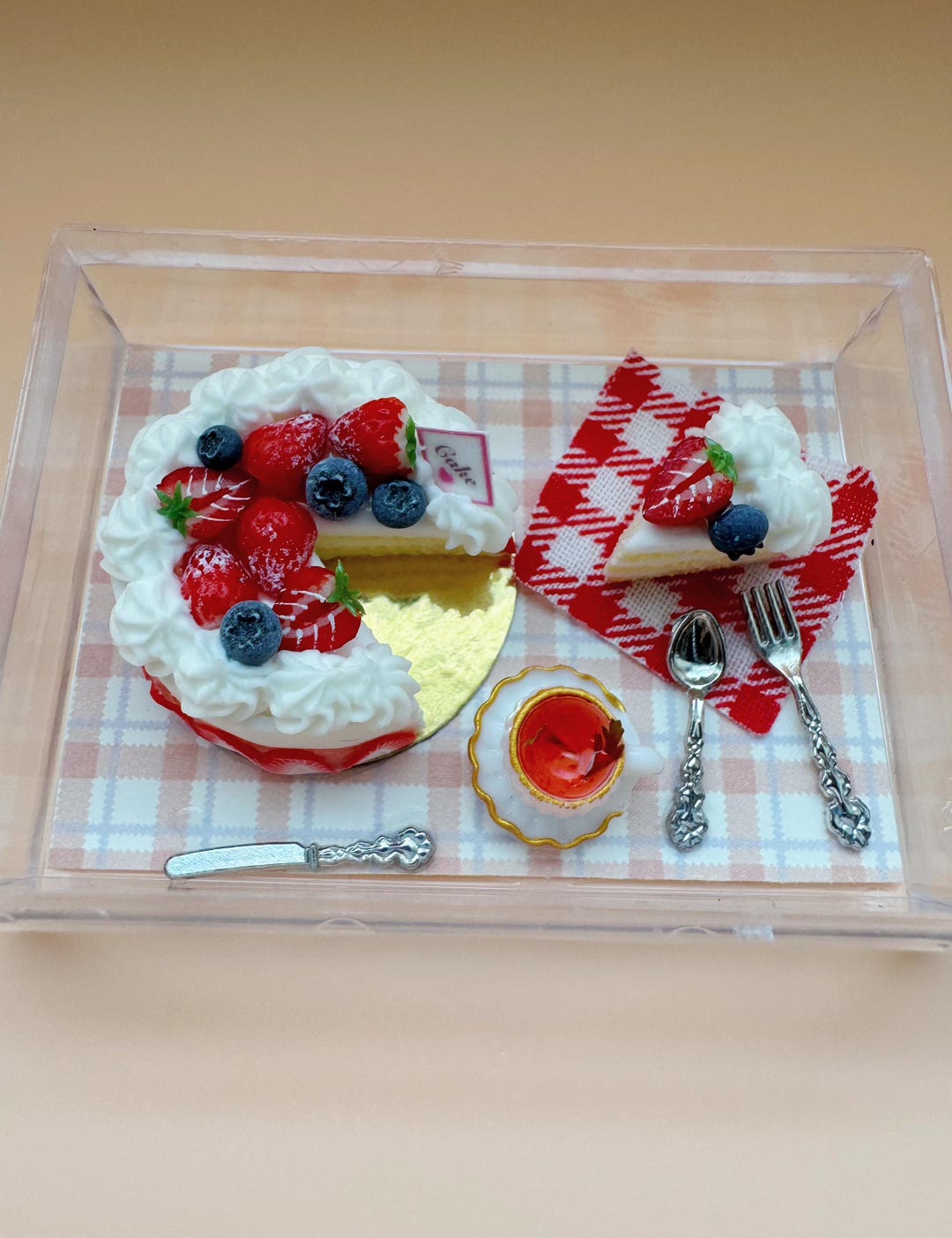 Cream Cake Fridge Magnet, Strawberry Cake Fridge Magnet, Food Magnets ...