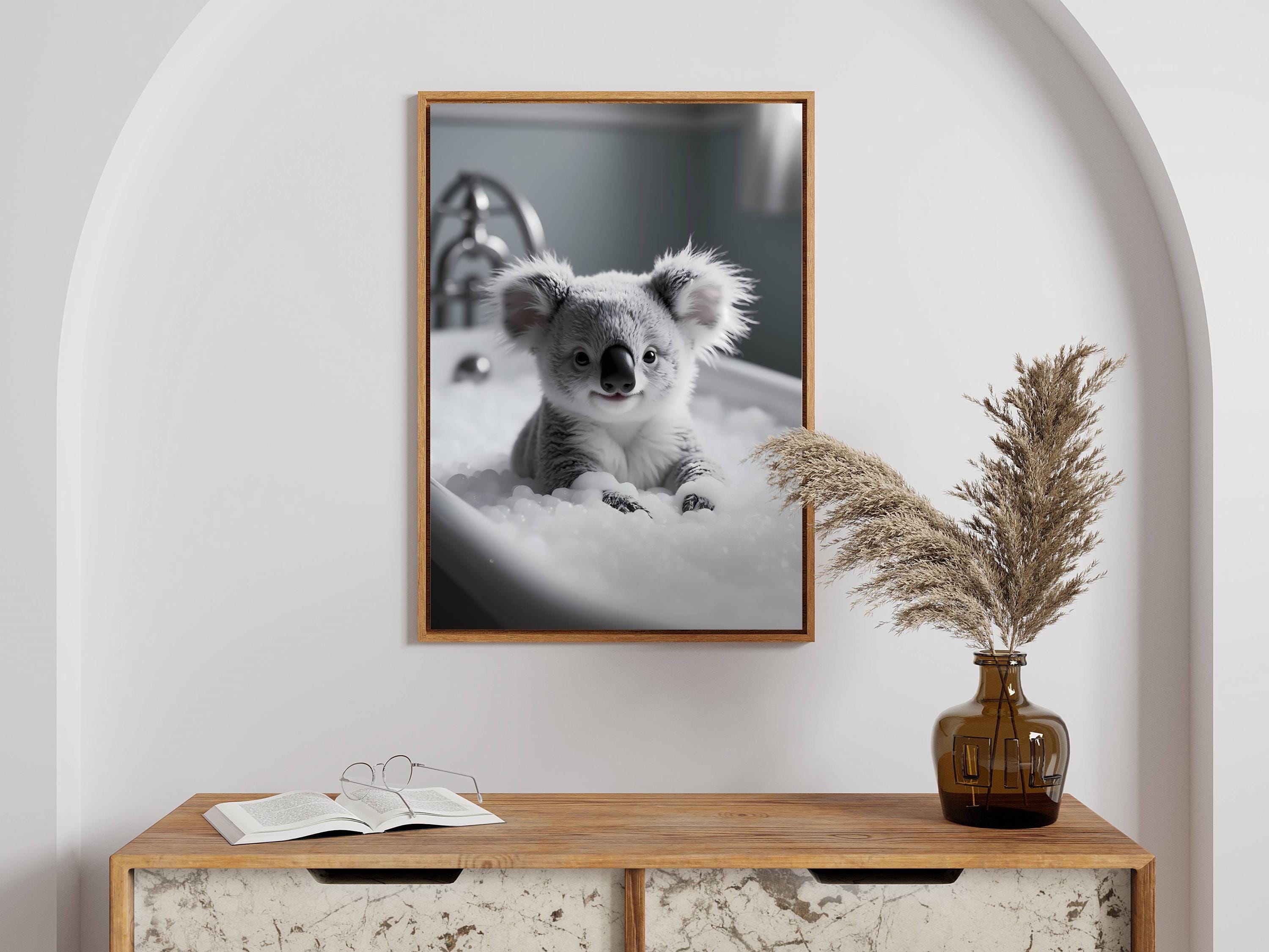 Koala Bathroom Wall Art Set of 3 | Cute & Funny Koala Prints | Quirky ...