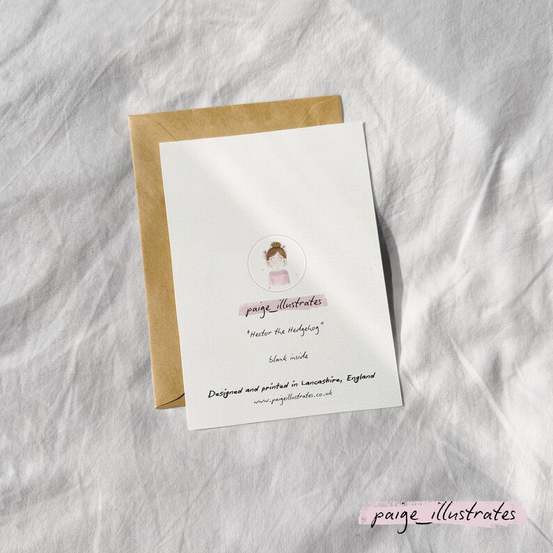 Hector the Hedgehog Greeting Card, Greeting Cards, Animal Greeting ...