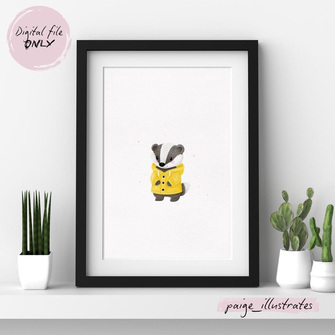 Barry the Badger Illustration, Illustrations by Paige_illustrates ...