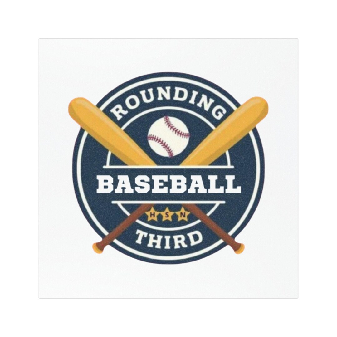 Baseball Car Magnets, Fun Sports Car Decor, Rounding Third Bat-themed ...