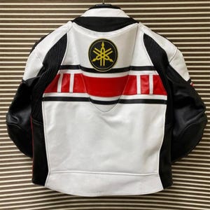 Yamaha Motorbike Racing Leather Jacket-cowhide Leather and Certified ...