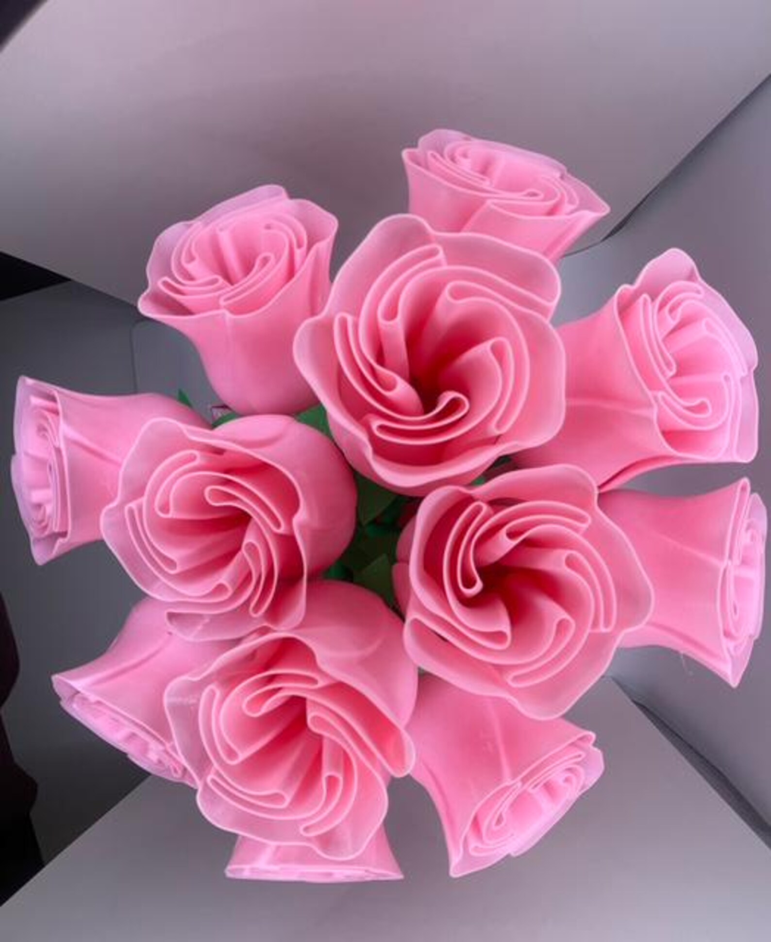 Everlasting Love – 3d-printed Dozen Roses With Vase - Etsy