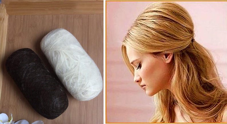 Hair Padding Pad Volume Insert Hair Bump Piece Hair Style Hair Bun - Etsy