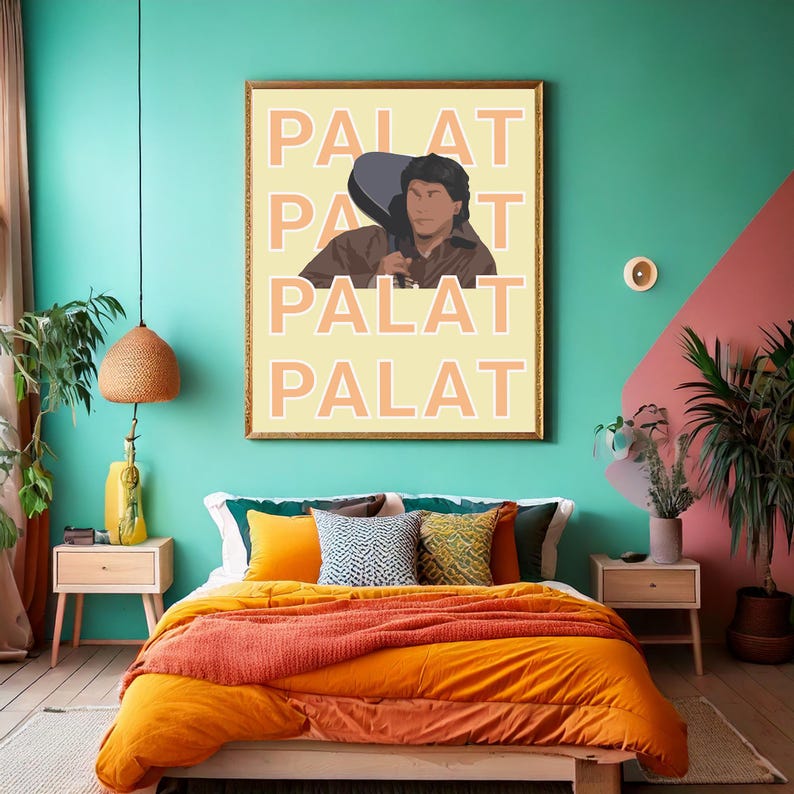 DDLJ Palat Poster: SRK King Khan Bollywood Art (digital Download) - Etsy