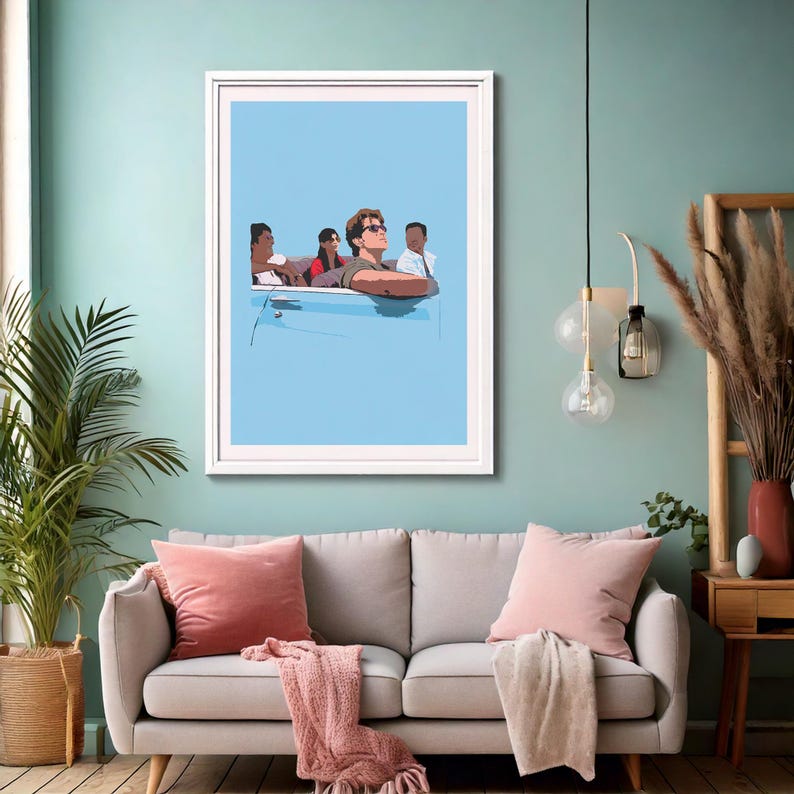 Zindagi Na Milegi Dobara Poster: Iconic Blue Car, Bollywood Travel Art ...