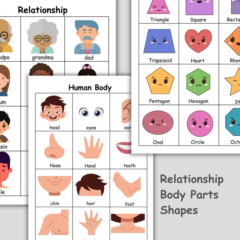 Non Verbal Communication Visual Board Flash Cards, Special Needs ...