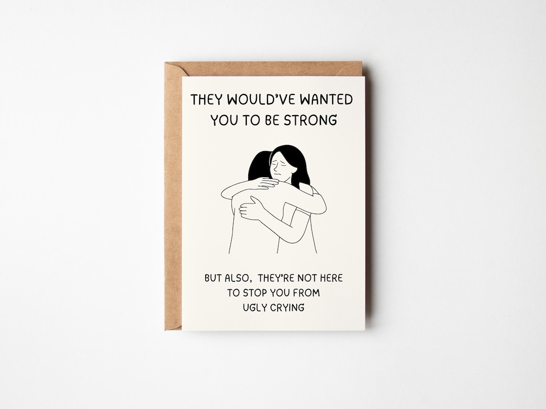 Funny Condolence Card | Dark Humor Sympathy Card | Grief Support Card ...
