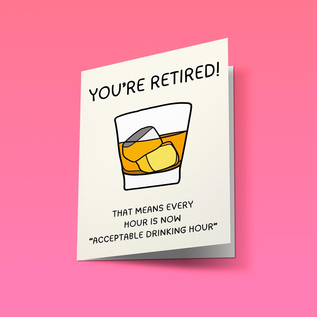Funny Retirement Card // Digital Download | Sarcastic Retirement Gift ...