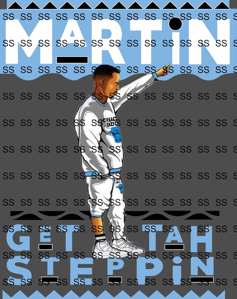 Martin in Blue SVG and PNG |sublimation Design | Instant Download ...