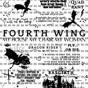 Fourth Wing PNG |sublimation Design | Instant Download | Digital File ...