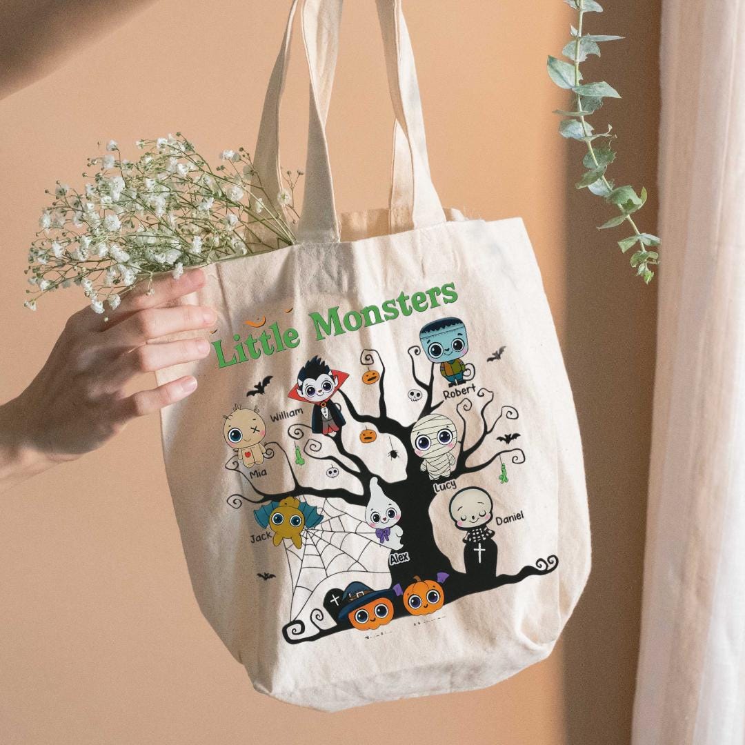Grandma’s Little Monsters Halloween Tree – Cute Spooky Characters With ...