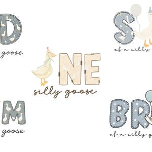 Funny Goose Family Theme PNG Design: Mom, Dad, Sis, Bro (digital File ...