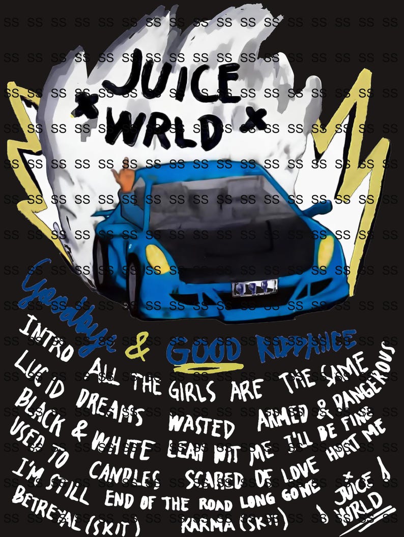 Juice Wrld PNG |sublimation Design | Instant Download | Digital File - Etsy