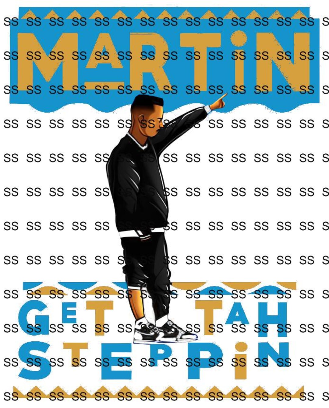 Martin in Blue PNG |sublimation Design | Instant Download | Digital ...