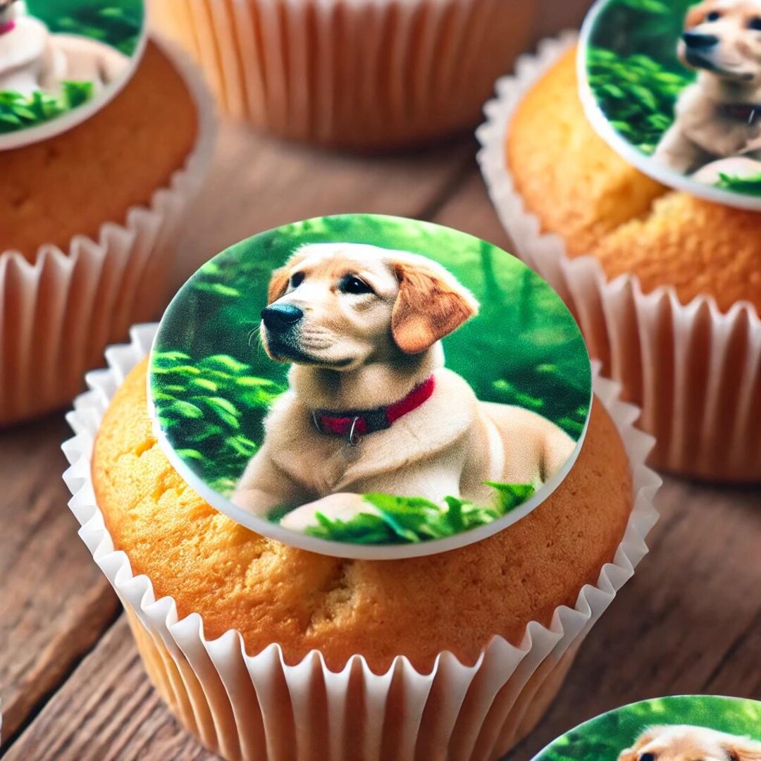 Cake Toppers “custom Muffin Design” – Edible Fondant Prints Ø 5 Cm ...