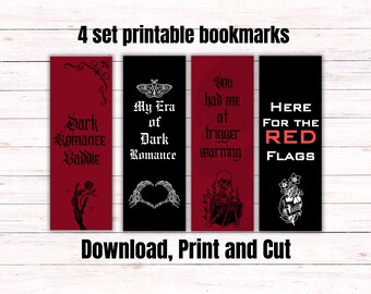 Dark Romance Reader Bookmarks Digital Printable Bookmarks Spicy ...
