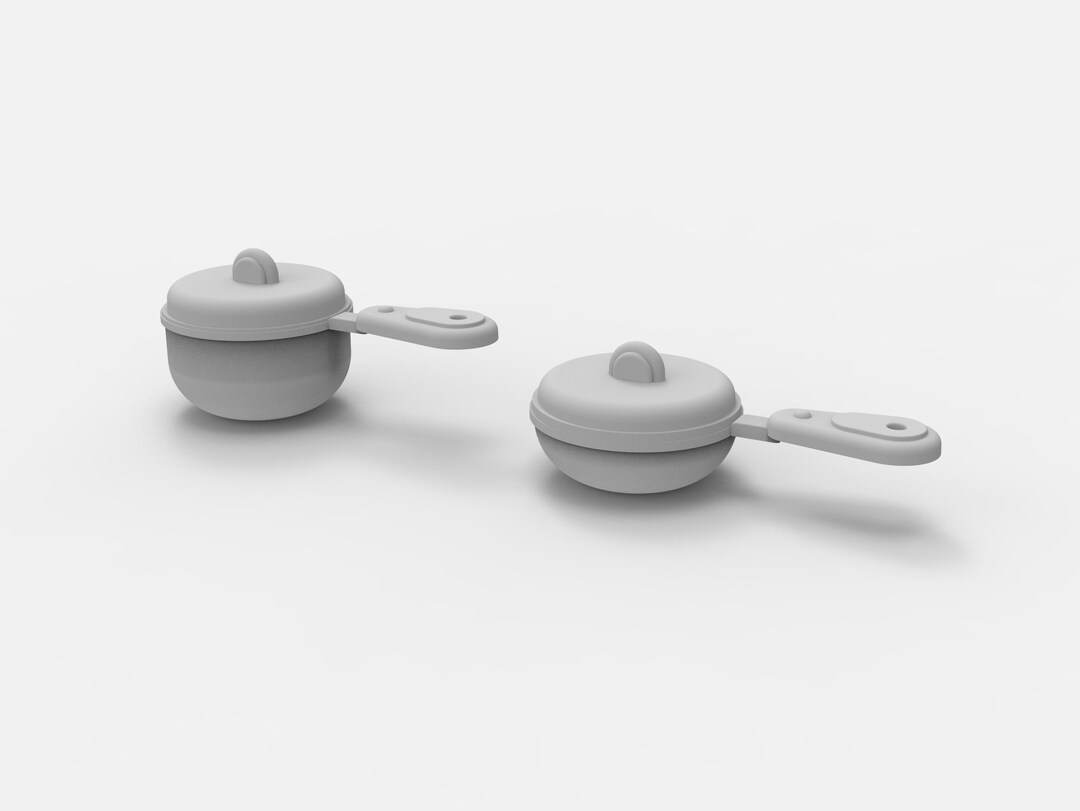 1:12 Dollhouse Cooking Pot STL File | 3D Printable Miniature Kitchen ...