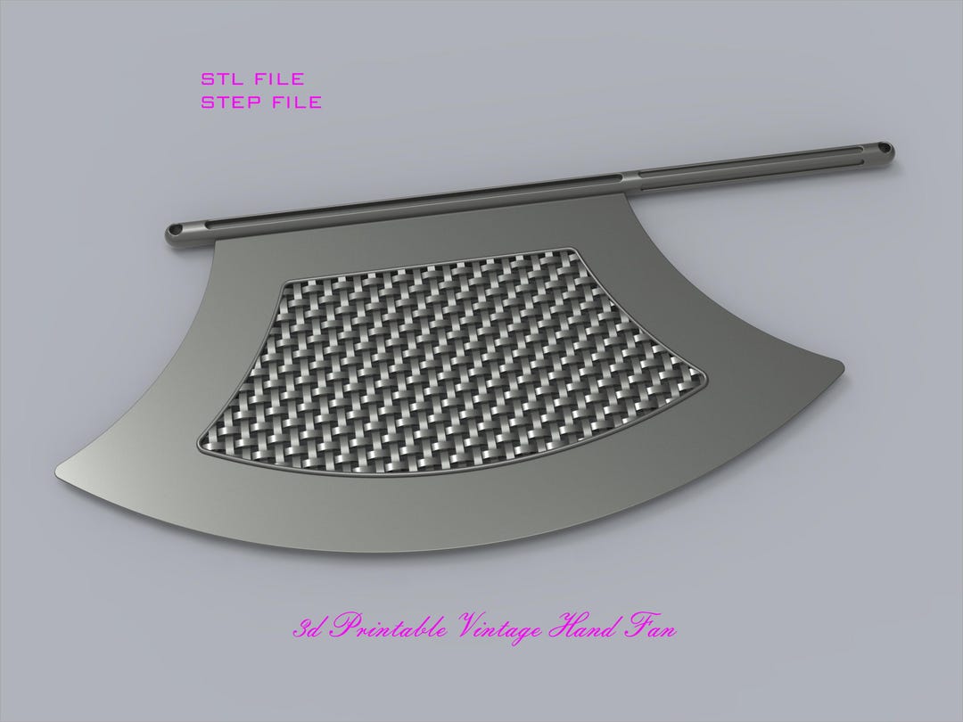 STL Files | 3D Printable Hand Fan Design | Unique Vintage 3D Print File ...
