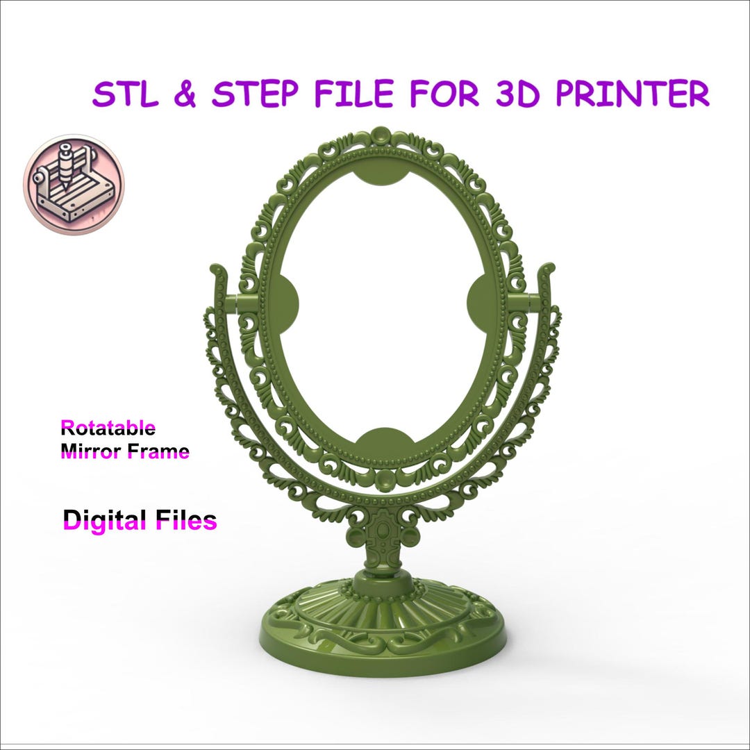 Mirror Frame STL Files - Digital File - CNC Router Files - Cnc Stl ...