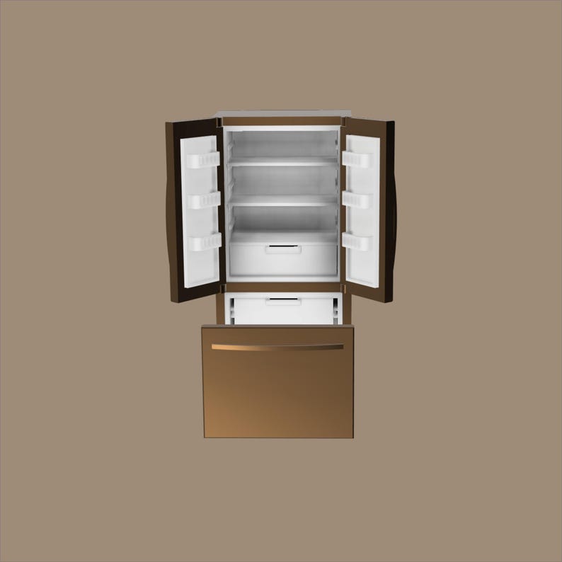 Dollhouse Kitchen STL File | 3D Printable Miniature Kitchen Set | 1:12 ...