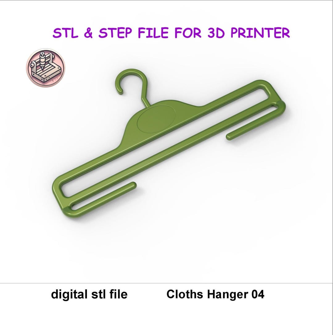 Cloths Hanger STL & Step File – 3D Printable Hanger -customizable DIY ...