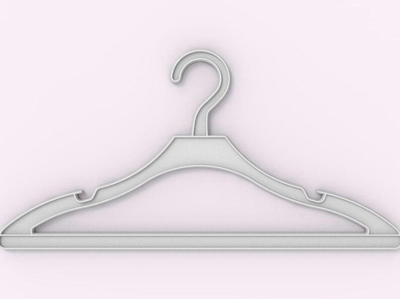 STL File Clothes Hanger- Printable Hanger - STL 3d Print File - 3D ...