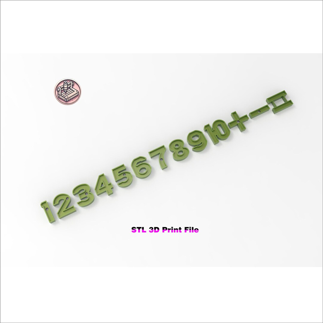 3D Numbers STL | 0-9 Digital Download - Printable Numbers | STL Files ...