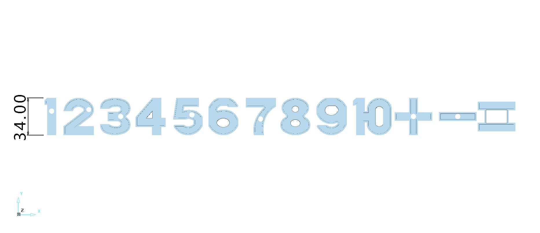 Stl File - 3d Stl Numbers - 3d Print File - Fonts Stl - Stl File 3d ...