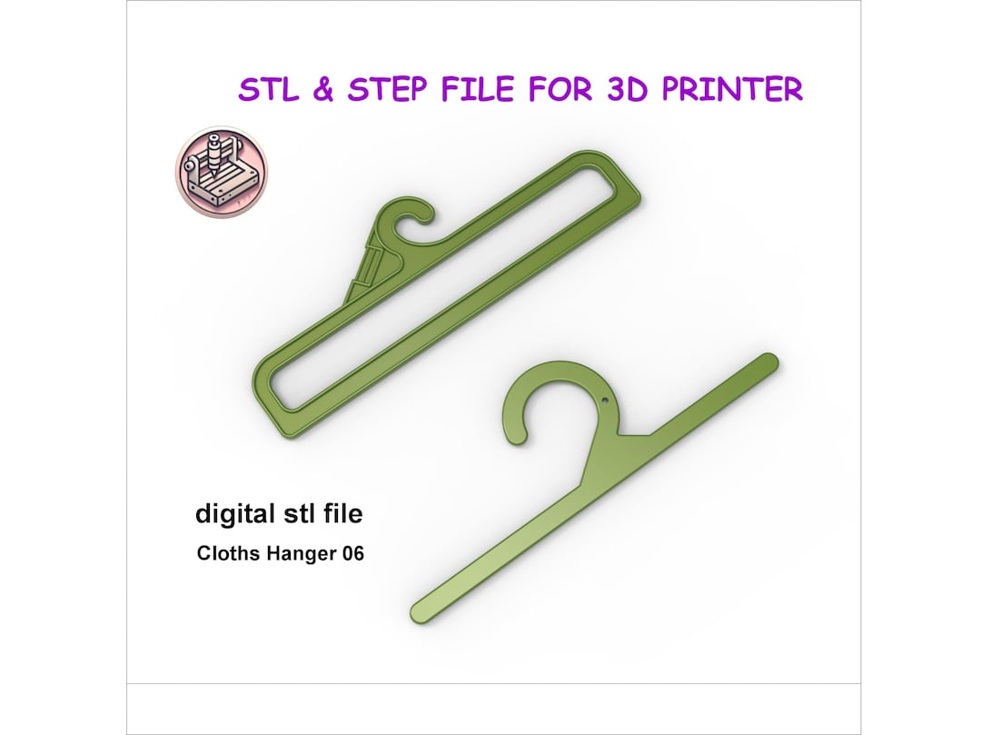 Clothes Hangers STL Files 3D Printable Hanger – 2 Unique Designs - STL ...