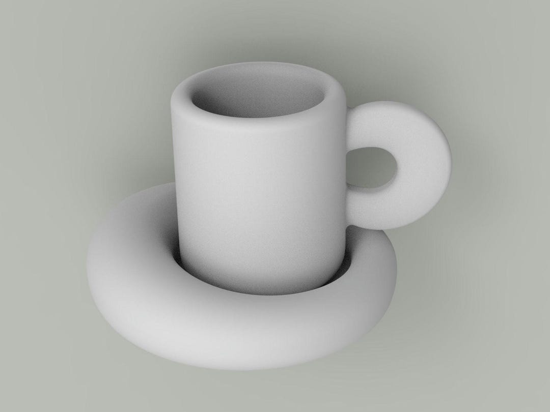 Miniature Dollhouse Teacup STL File for 3D Print (digital Download) - Etsy