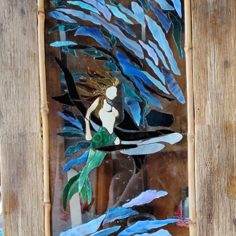 Stain Glass Mermaid - Etsy