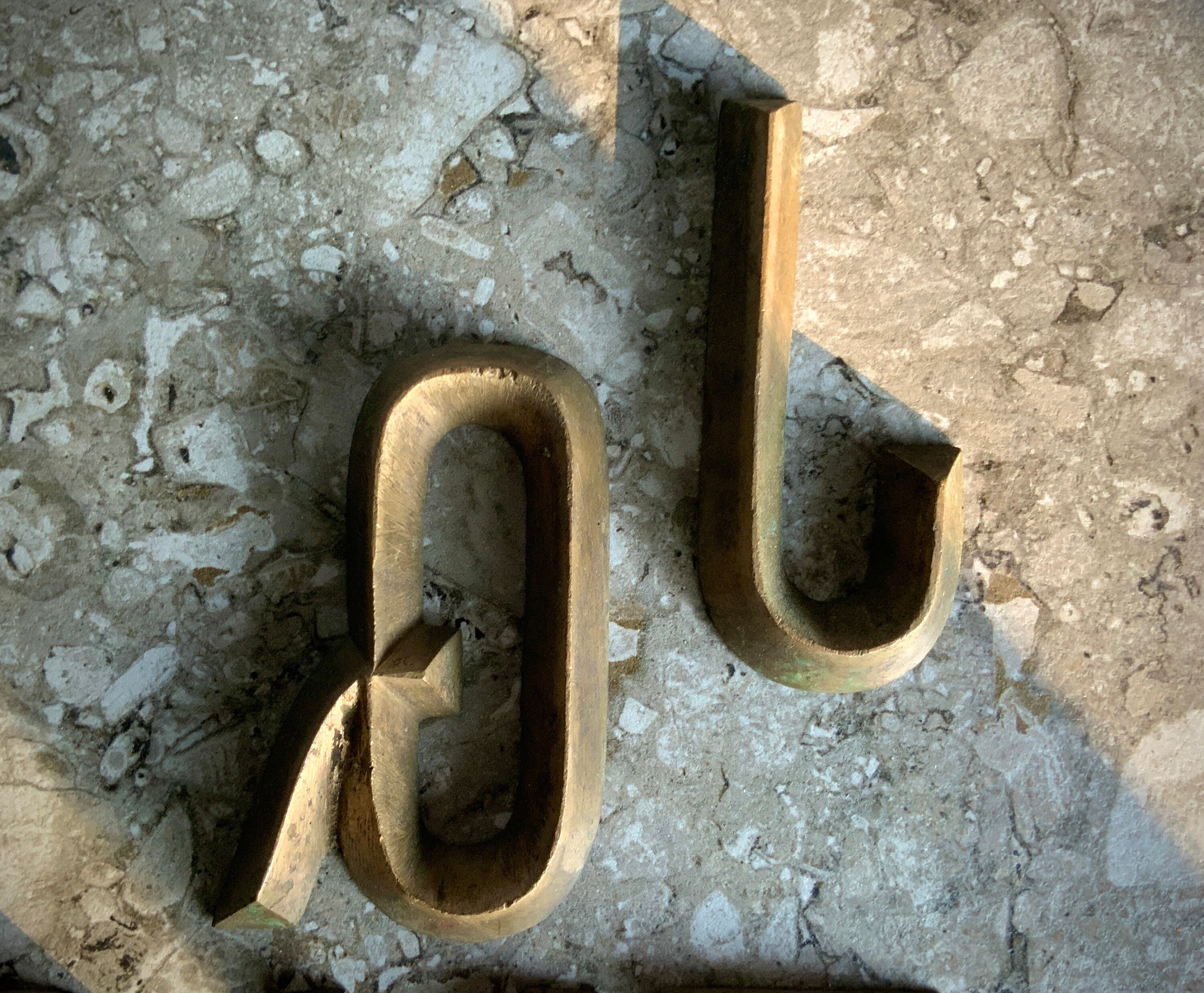 Fifteen Cast Metal Display Letters - Etsy
