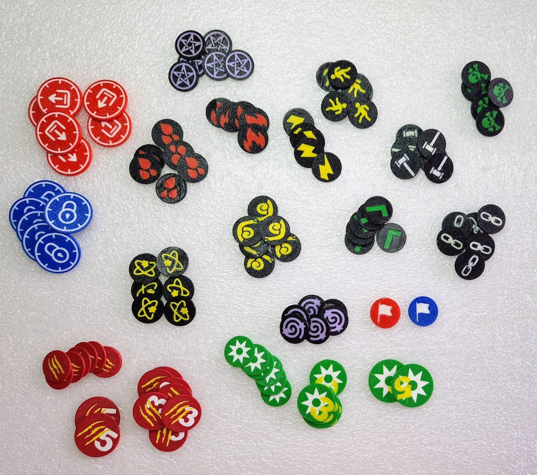 Ultimate Marvel Crisis Protocol Token Set | 3D Printed Status ...