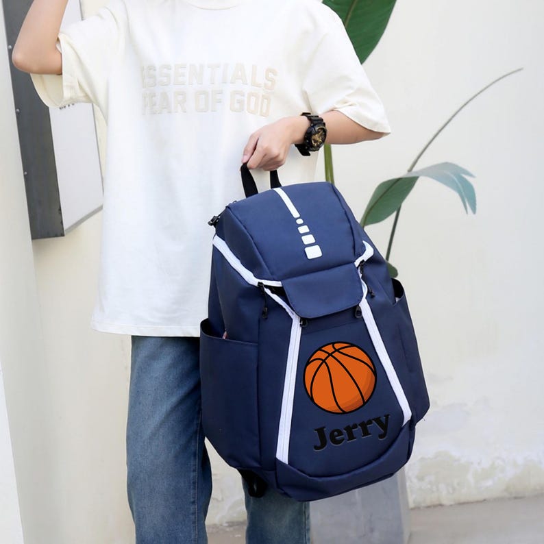 Personalized Sports Backpack, Custom Basketball Kit Bag, Sport Bag With ...