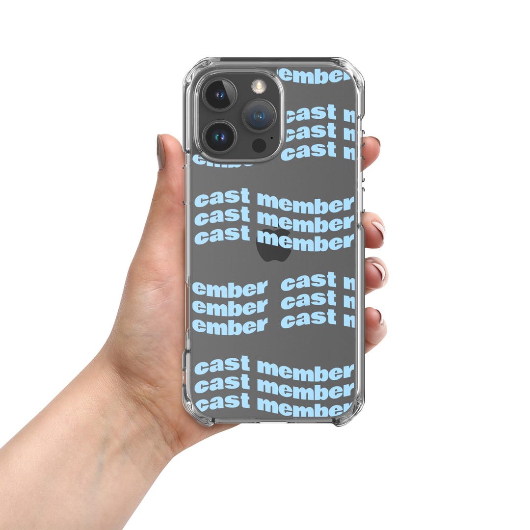 Cast Member Clear iPhone Case - DCP Disney College Program Phone Case ...