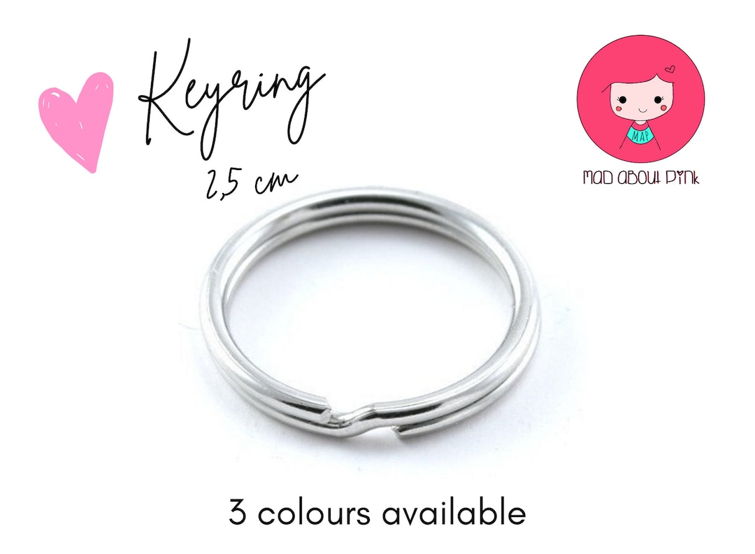 Anelli Chiave 1 / 25mm Split Key Ring Key Fob Ring - Etsy