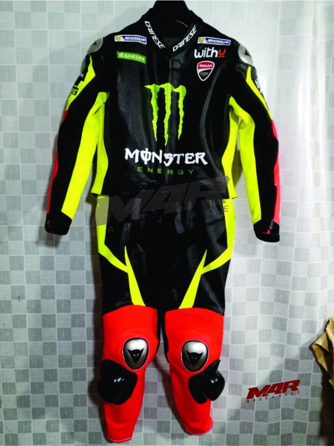 Monster Motorbike Cowhide Leather Suit Motorcycle Leather Customized ...