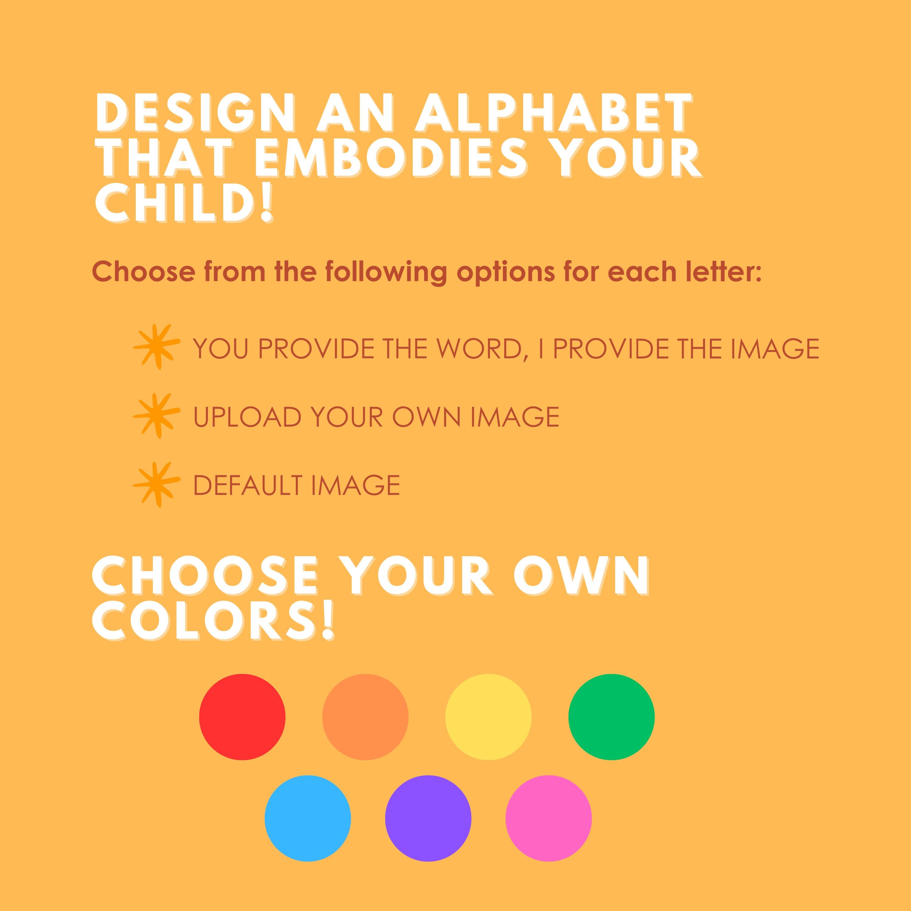 Personalized Alphabet Chart - Etsy UK