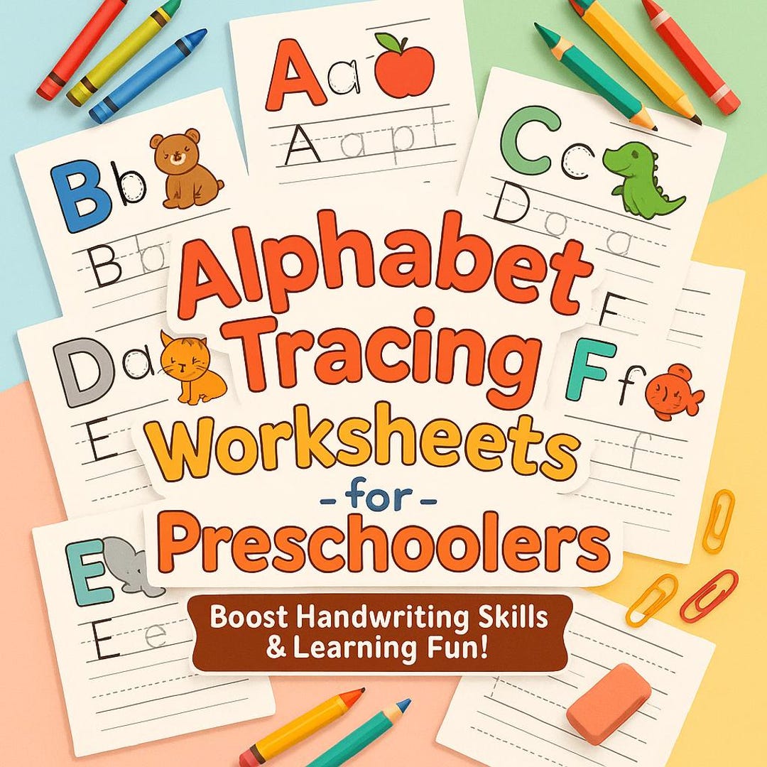 Engaging Alphabet Tracing Worksheets for Preschoolers - Boost ...