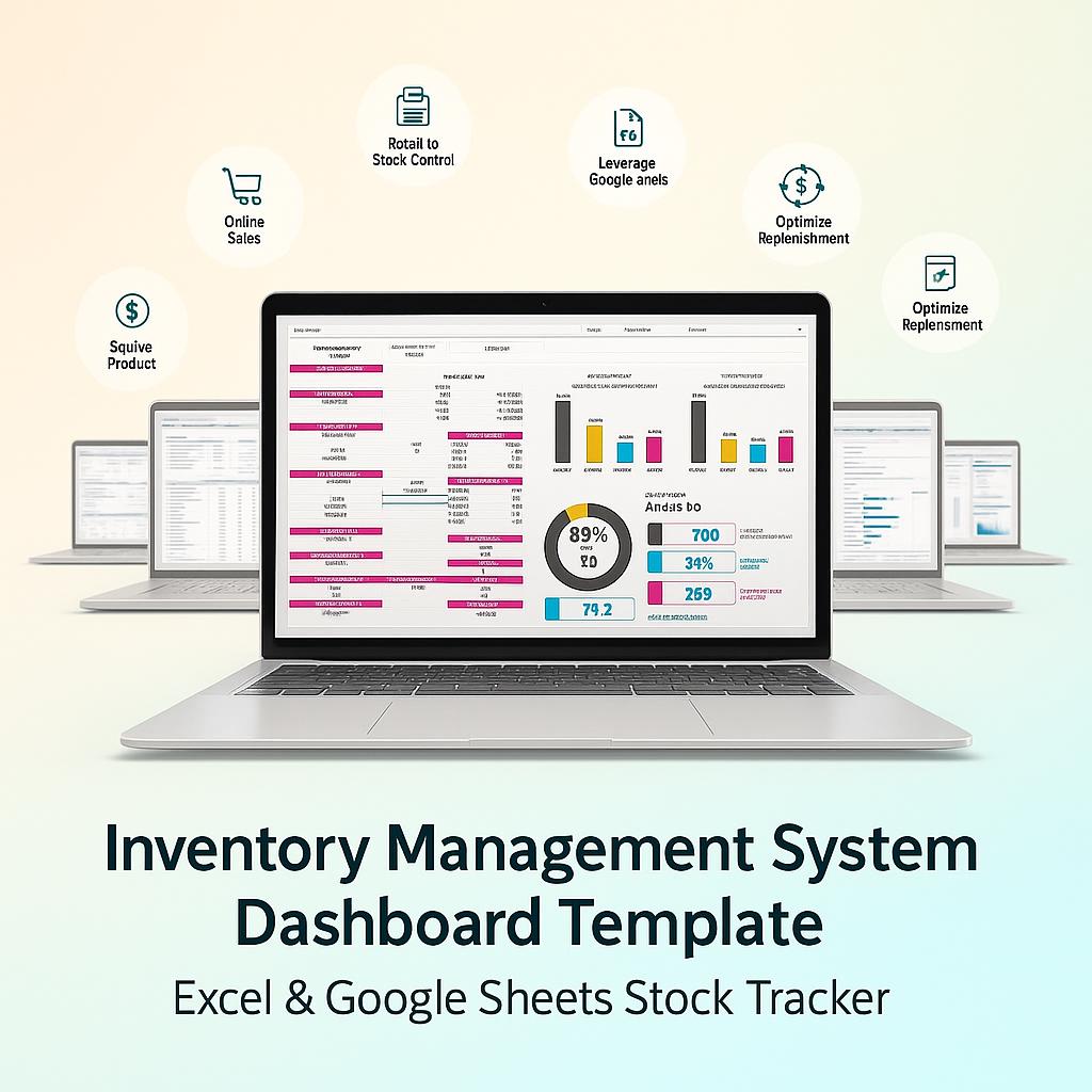 Inventory Management System Dashboard Template — Excel & Google Sheets ...