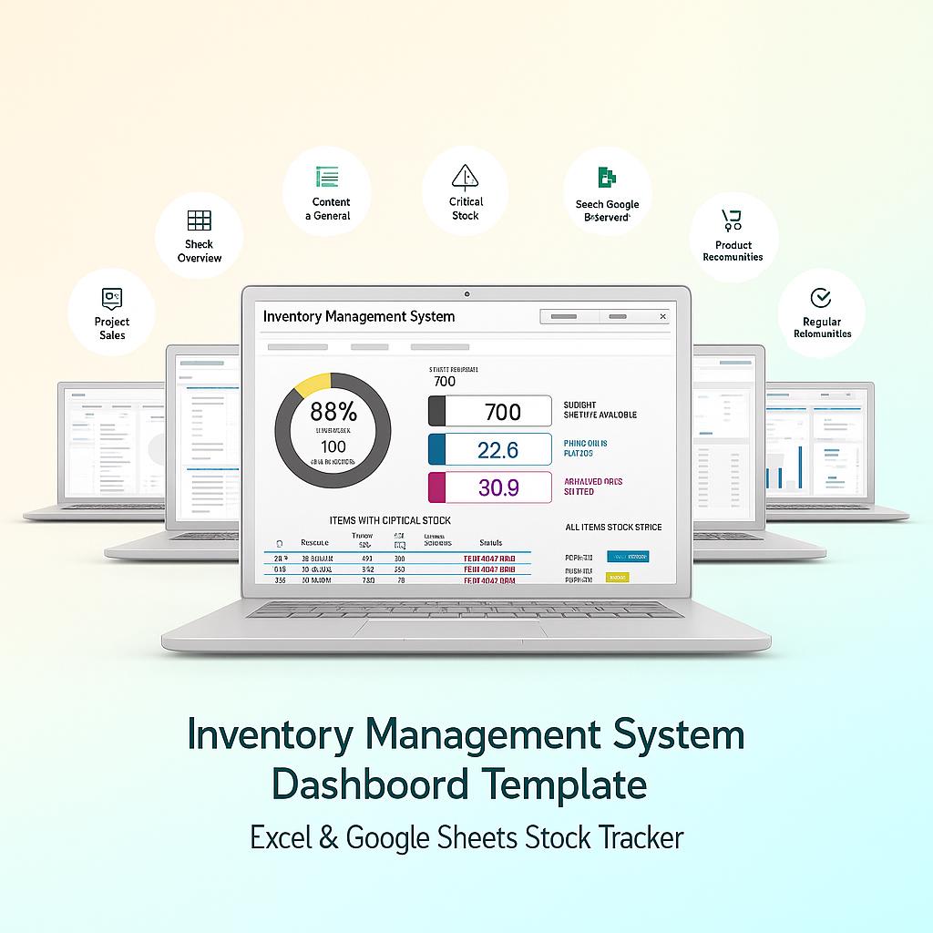 Inventory Management System Dashboard Template — Excel & Google Sheets ...